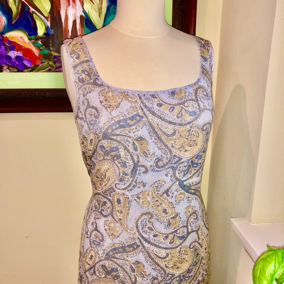 Karavan | Dresses | Reversible Karavan Soft Gray Paisley Chiffon Maxi ...